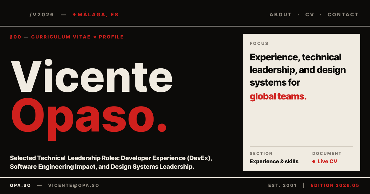 CV — Vicente Opaso